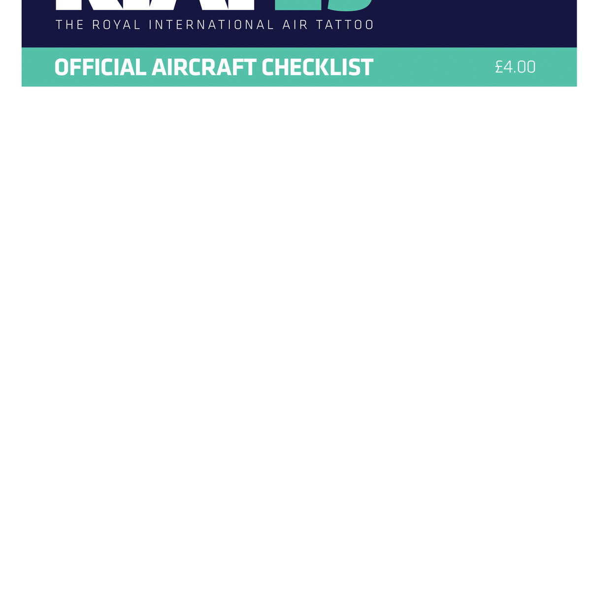 RIAT23 Aircraft Checklist – The Royal International Air Tattoo